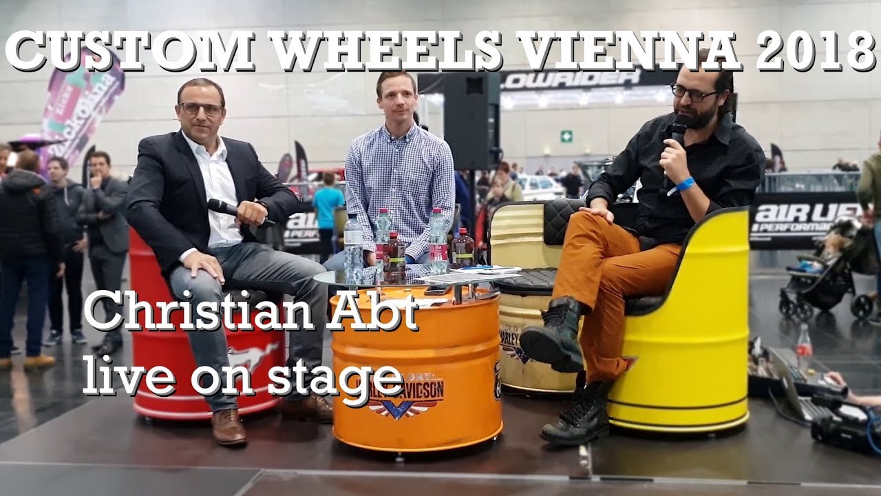 Christian Abt on stage at Custom Wheels Vienna 2018 - YouTube