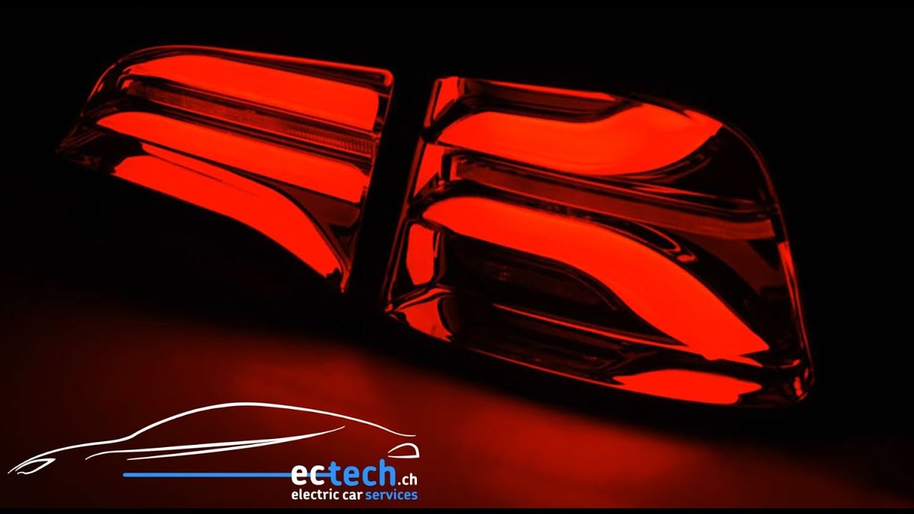 TESLA "LED Rückleuchten" mit dynamischen Blinker / Lauflicht für Model ...