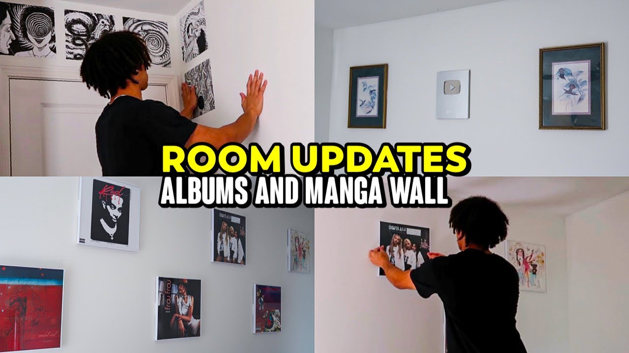 Updating My Room Decor: Album Covers, Manga Panels +More - YouTube