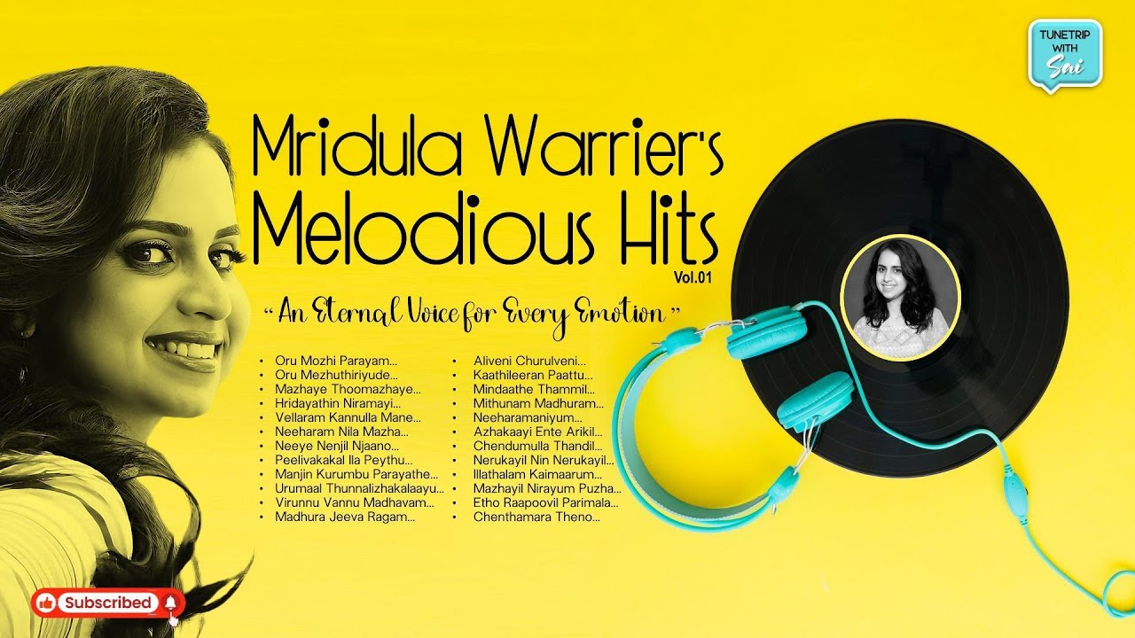 🎤Mridula Warrier | Melodious Hits Collection | An Eternal Voice for ...