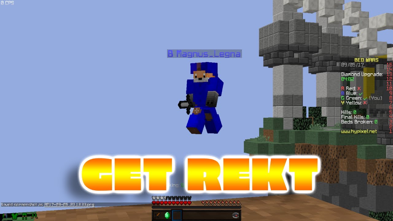 WRECKING MINECRAFT FLY HACKER ON CUBECRAFT EGG WARS - YouTube