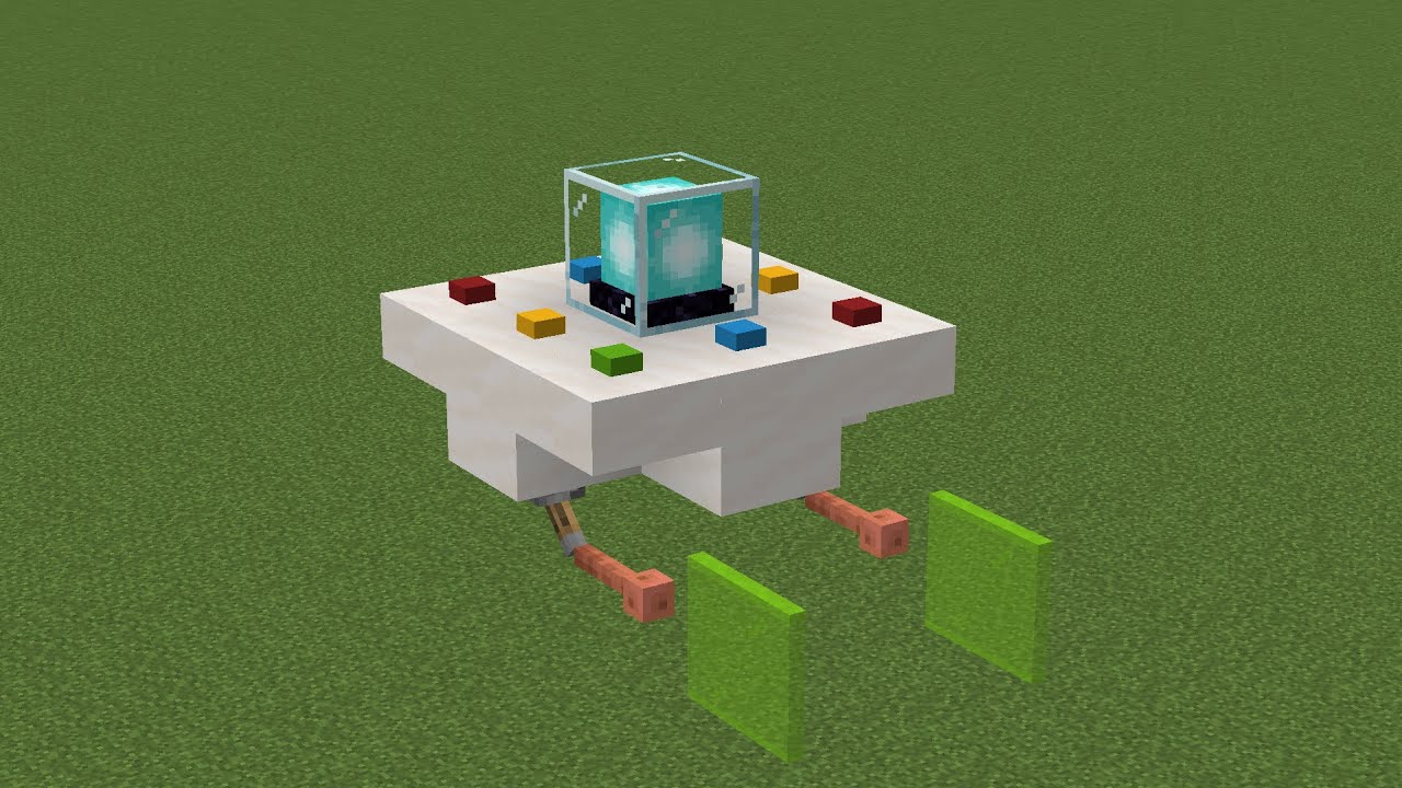 How to make a Alien UFO in minecraft - YouTube