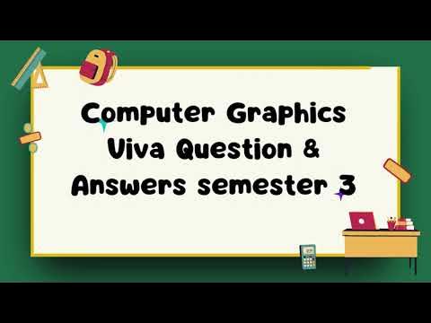 Computer Graphics CG Viva Question & Answers semester 3 - YouTube