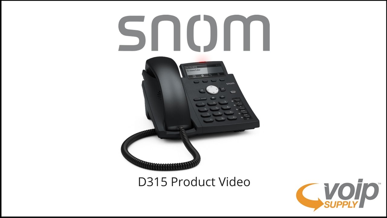 Snom D315 Product Video | VoIP Supply - YouTube