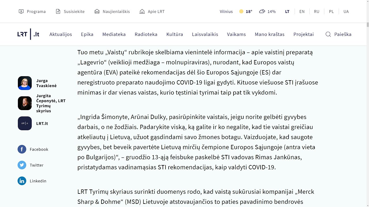 Vaistai nuo COVID: ne kai reikėjo, o kai įstrigo mRNR verslas - YouTube