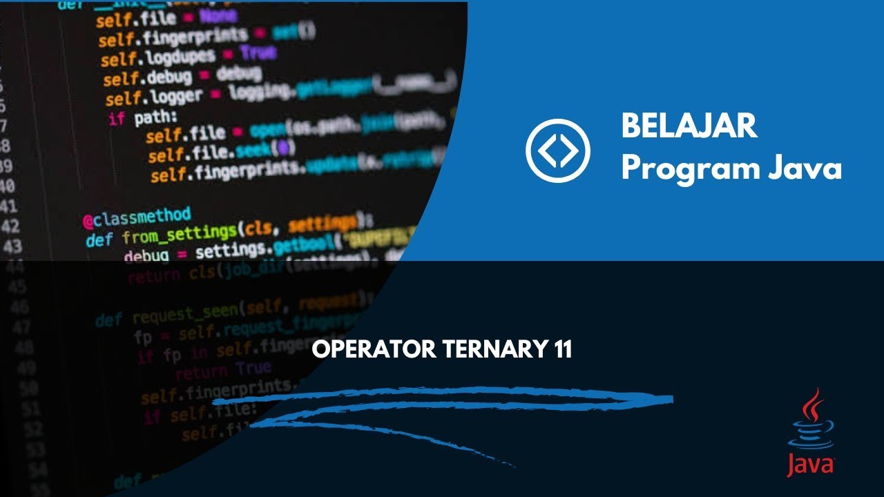 OPERATOR TERNARY (PEMROGRAMAN BERORIENTASI OBJEK) 11 - YouTube