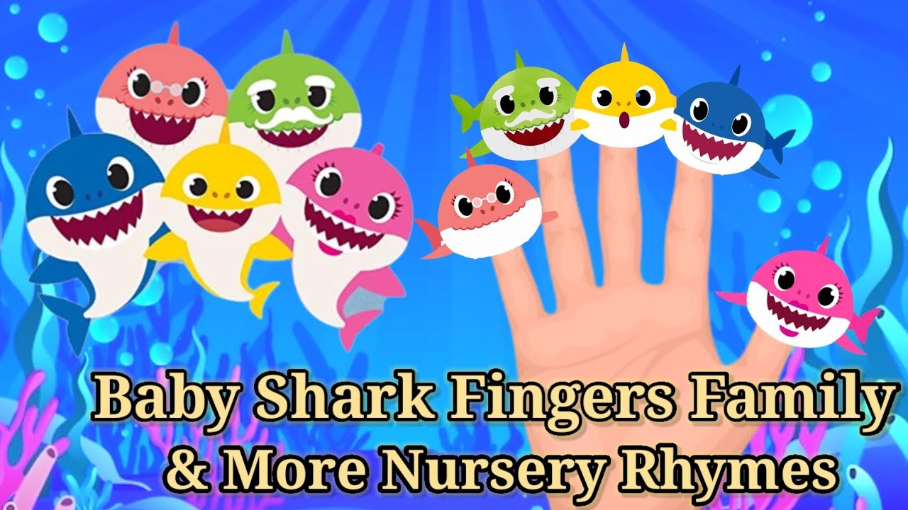 Shark Finger Family Rhyme & More Collection | Top 5 Finger Family ...