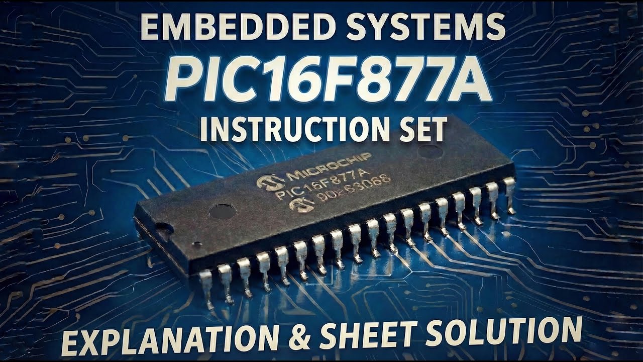 PIC16F877A - Part 3 (Instruction Set) - YouTube