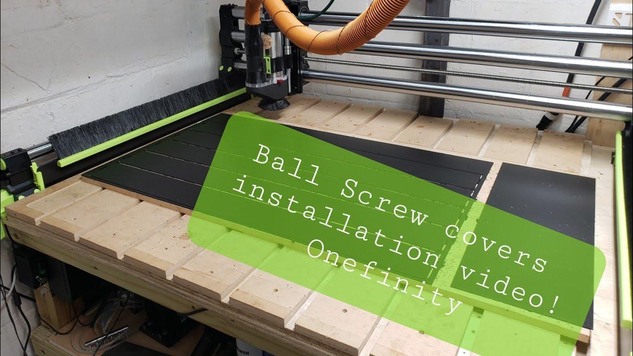 Ball Screw Cover installation video Onefinity CNC - YouTube