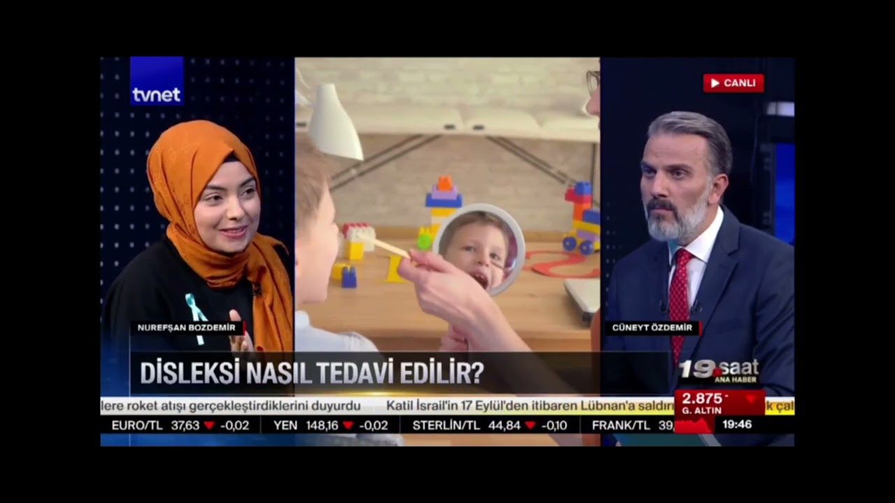 TVNET 8 Ekim haber bülteni Cüneyt Özdemir ve Nurefşan Bozdemir disleksi ...