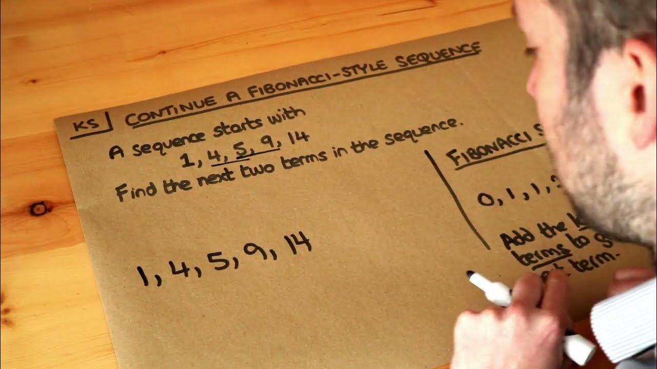 Continue a Fibonacci-style sequence. - YouTube