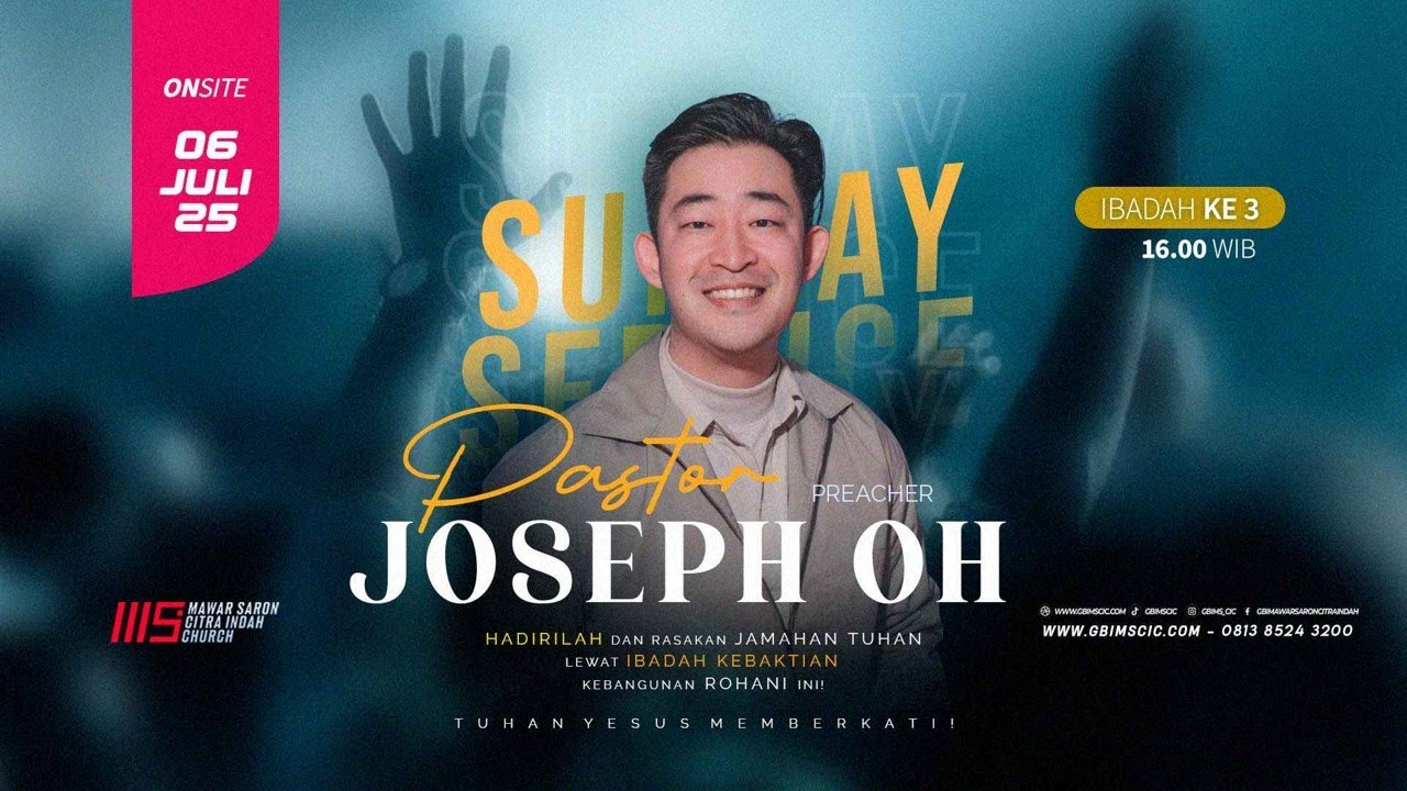 IBADAH MINGGU 06 JULI 2025 - Ps. Joseph Oh || IM 3 - YouTube