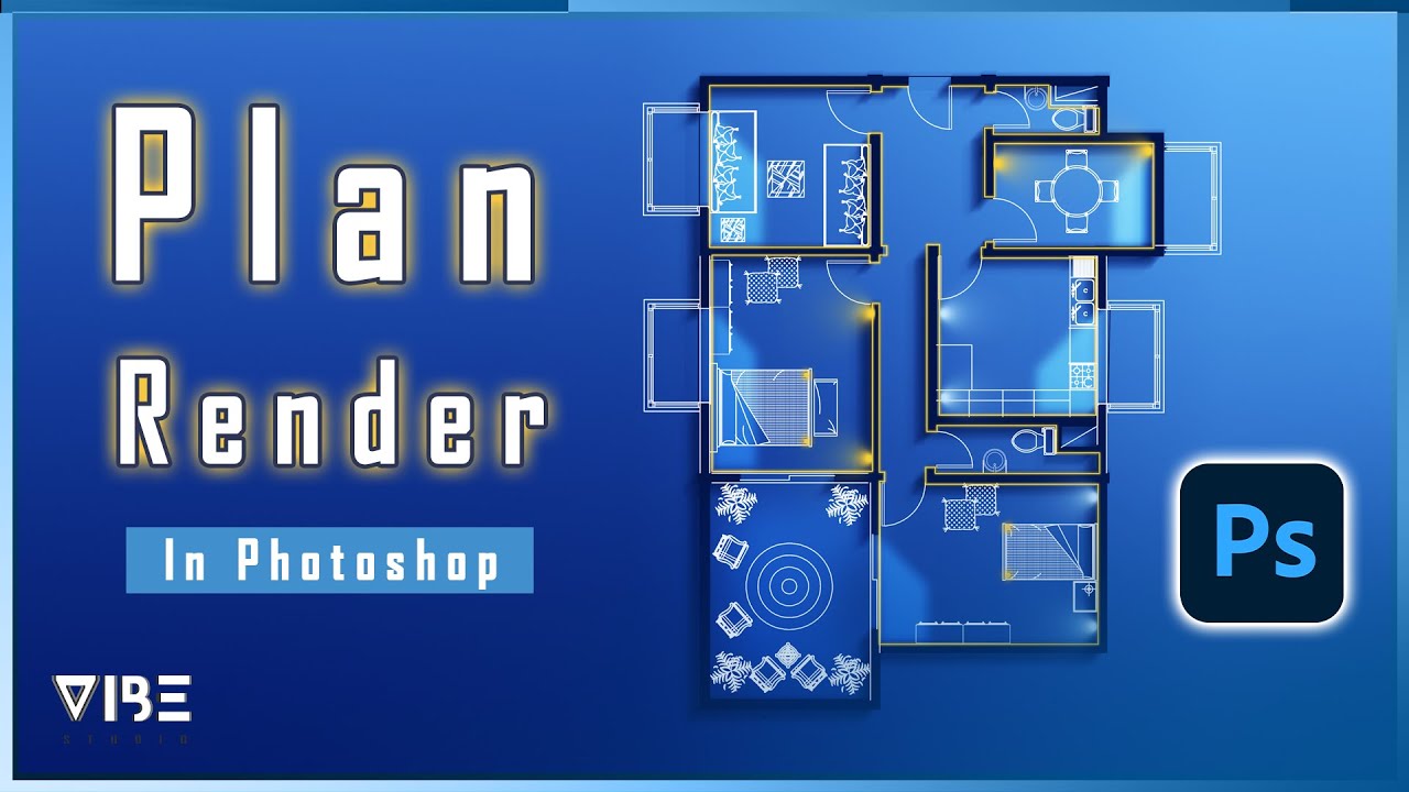 Plan Render In Photoshop - YouTube