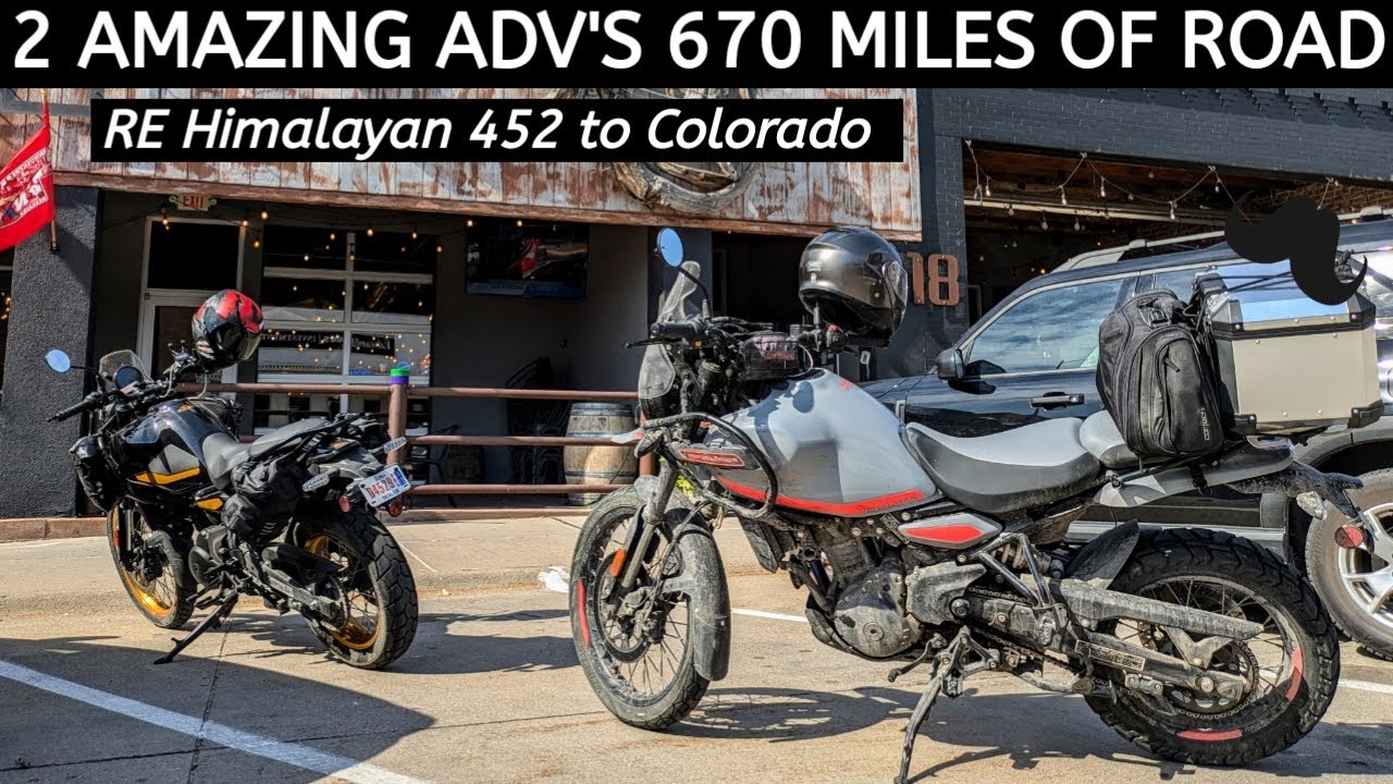 RE Himalayan 452 - Great Day Ride Iowa to Colorado - Wahoo! - YouTube