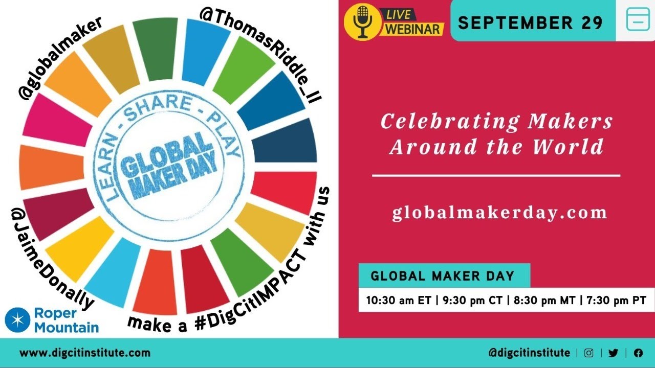 #DigCitSDGs LIVE with Global Maker Day - YouTube