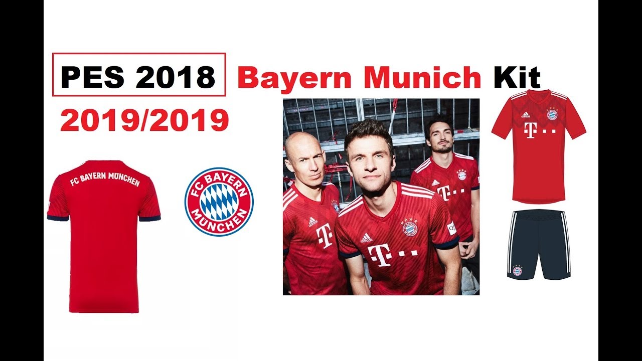 PES 2018 Bayern Munich Kit's 2018/2019 - YouTube