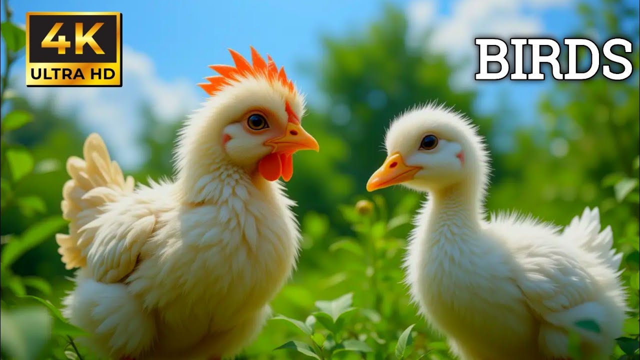 4K Nature Birds Documentary with calm music - Amazing Wild Life | Wild ...