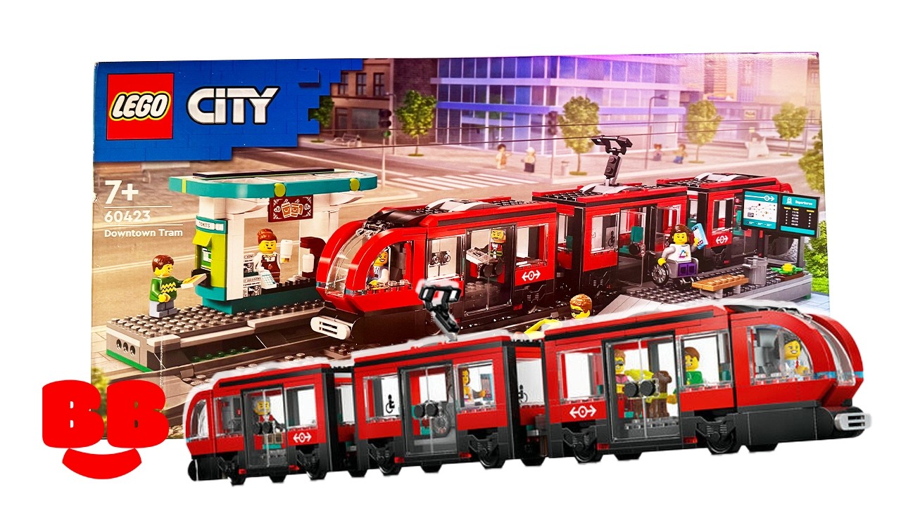 LEGO City Downtown Tram 60432: Full Build & Final Showcase - YouTube
