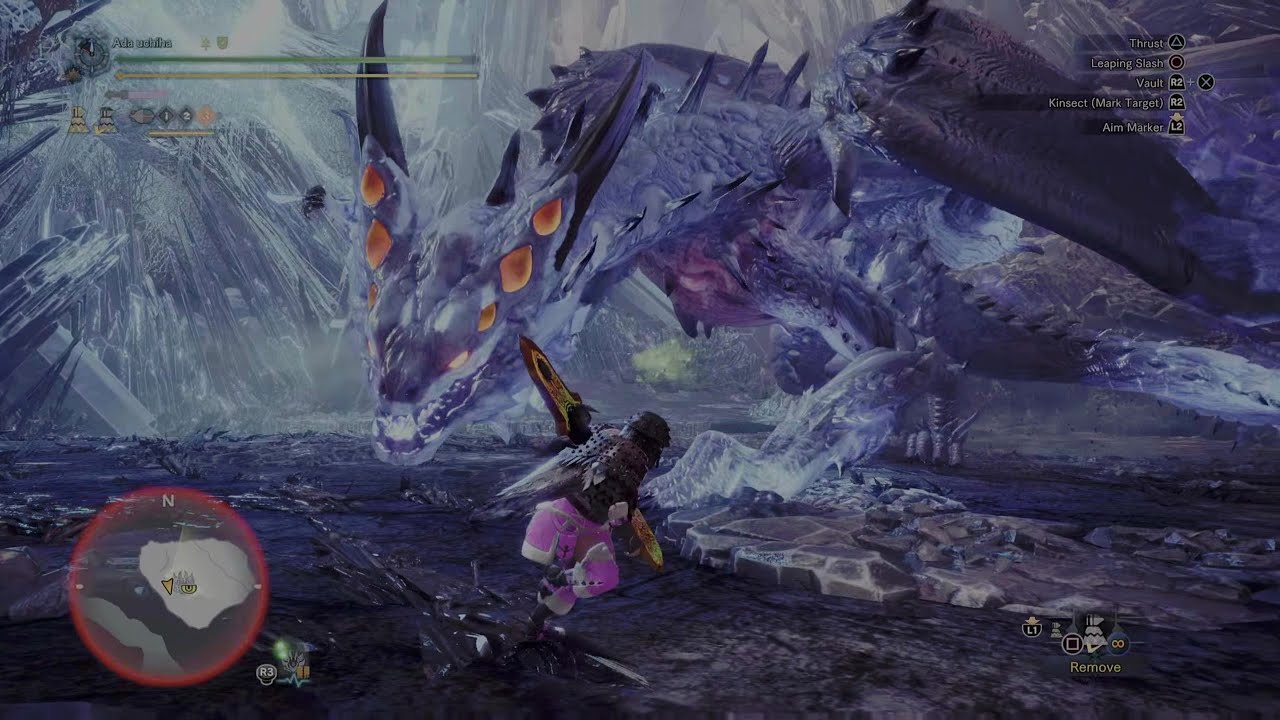 MHW iceborne Xeno'jiiva with insect glaive - YouTube