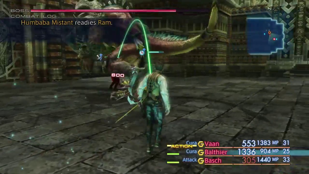 FFⅫ Low Level Game Humbaba Mistant - YouTube
