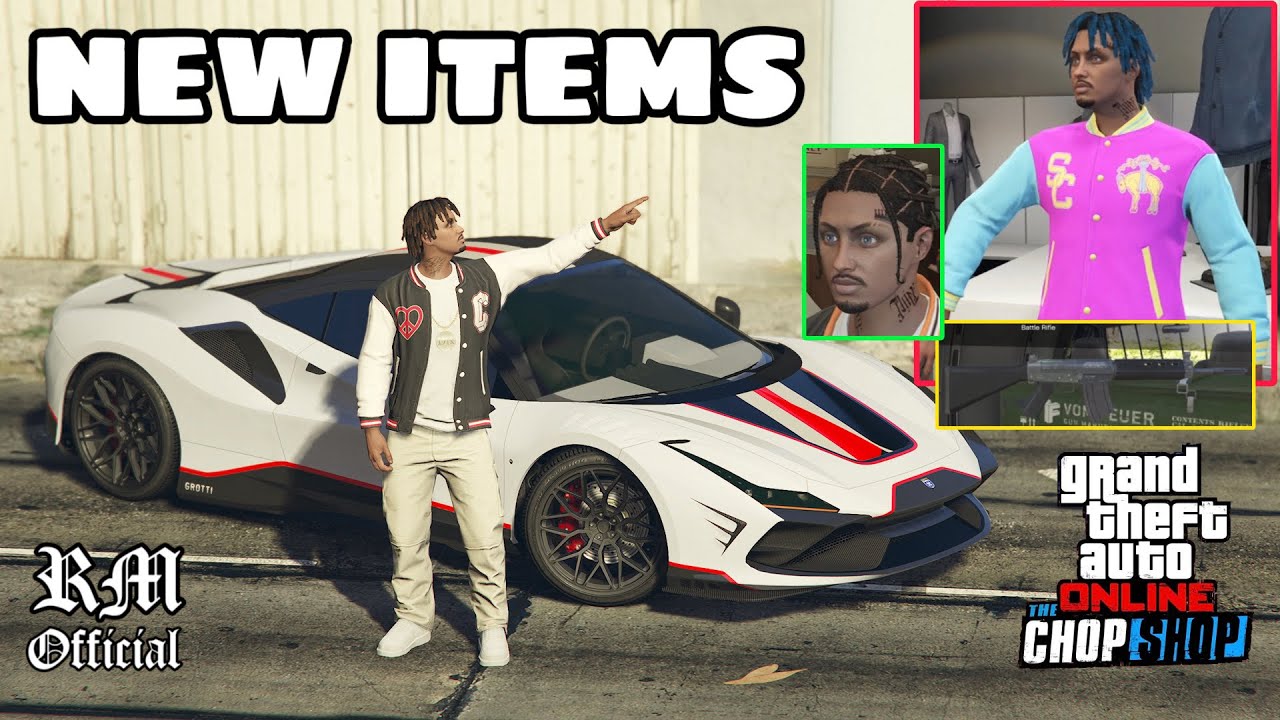 All NEW Clothing Items, Hairstyles And Guns - GTA 5 Online CHOP SHOP ...
