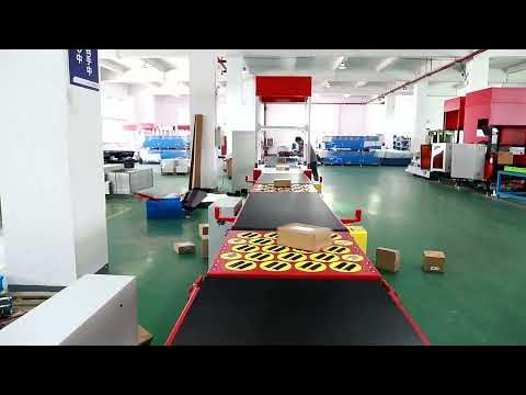 Warehouse Automatic Sorting System - YouTube