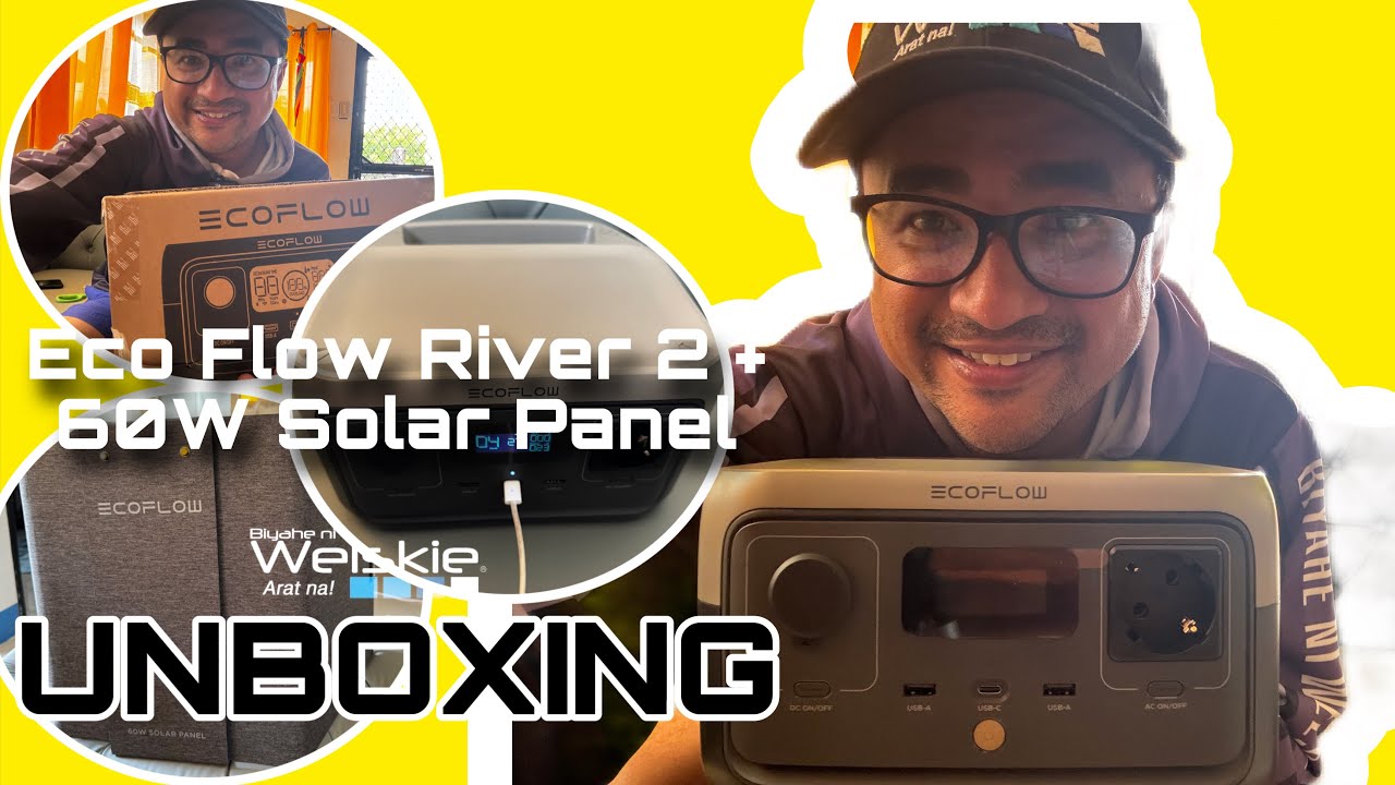 ECO Flow River 2 Power Station + 60W Solar Panel Portable Power Source ...