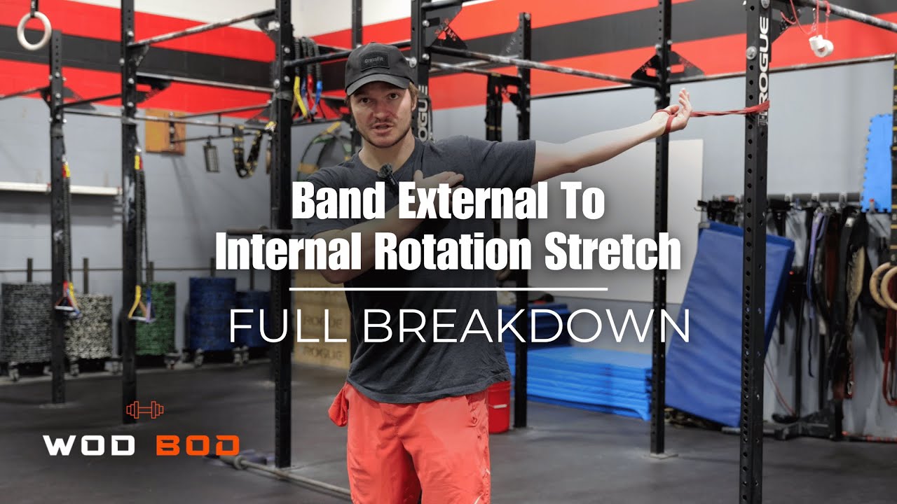 Banded External To Internal Rotation Stretch - YouTube