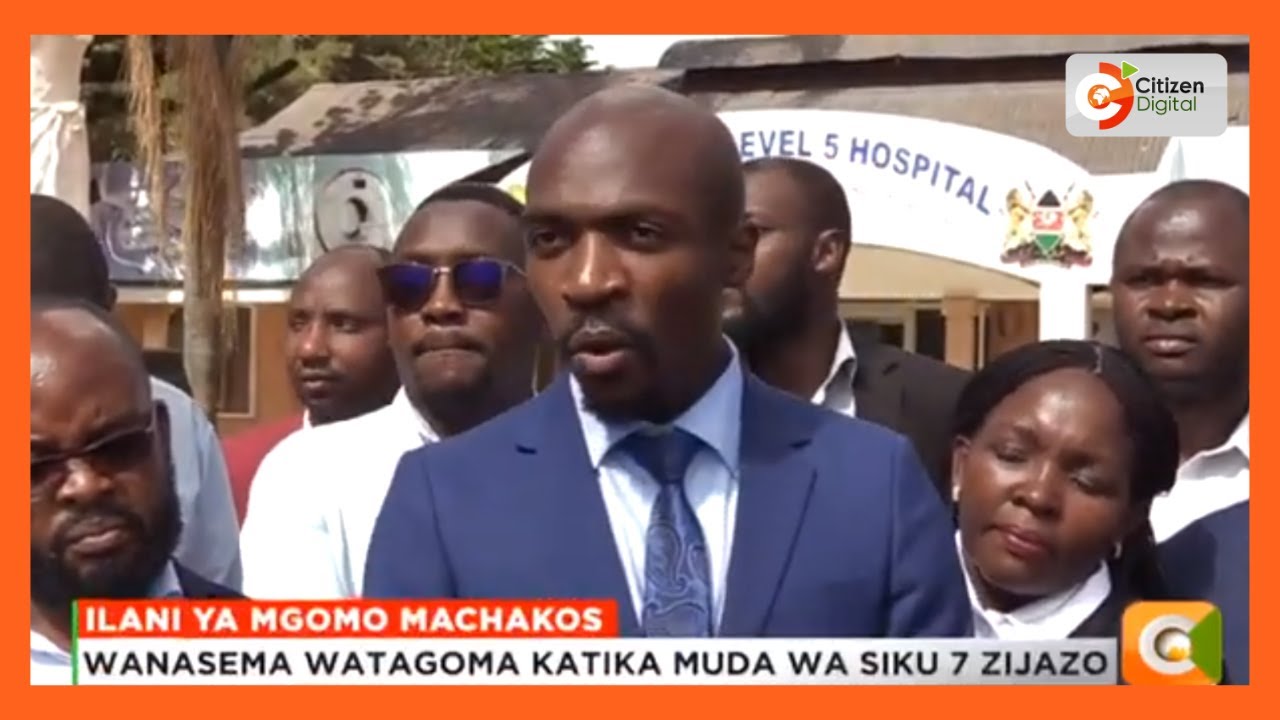 Wahudumu wa Afya watoa ilani ya kugoma katika kaunti ya Machakos - YouTube