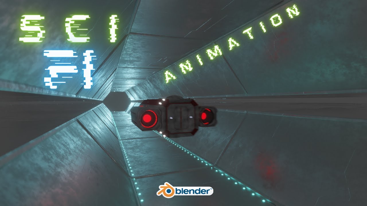 Blender Sci- Fi Scene | Spaceship animation - YouTube