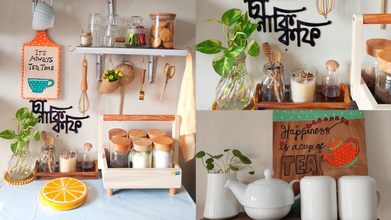 Coffee Corner At Home || Tea Corner Setup || DIY Coffee/Tea Corner ...