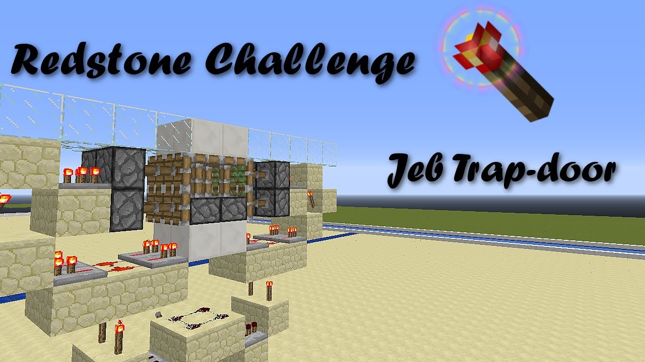 Minecraft - Redstone Challenge - Jeb Trap-door - YouTube
