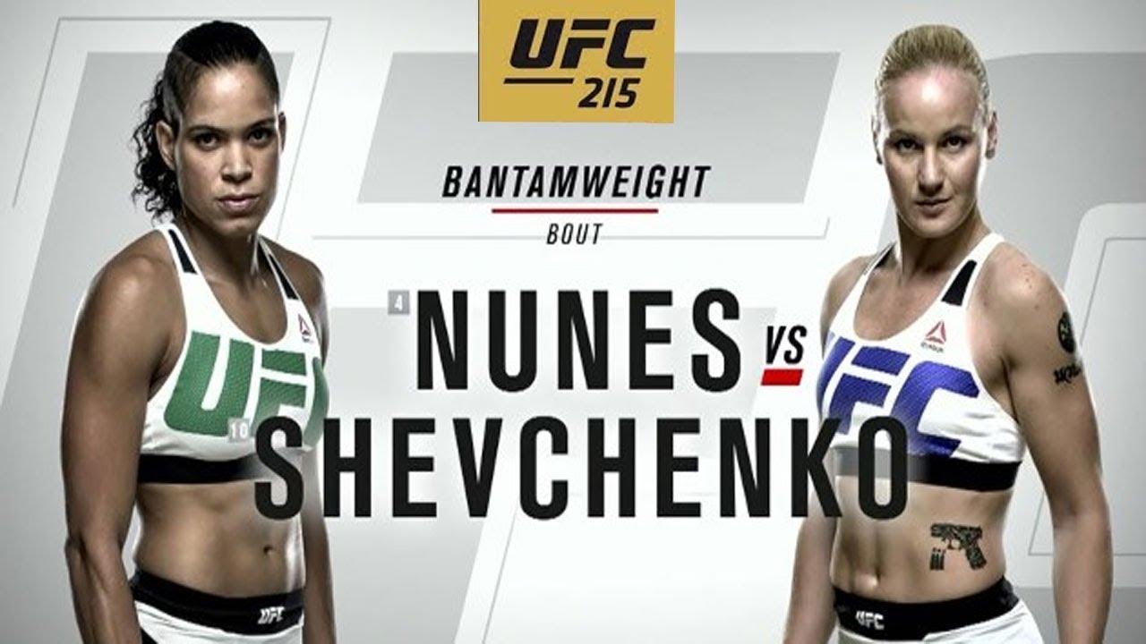Amanda Nunes vs Valentina Shevchenko 09/09/2017 UFC 215 - YouTube