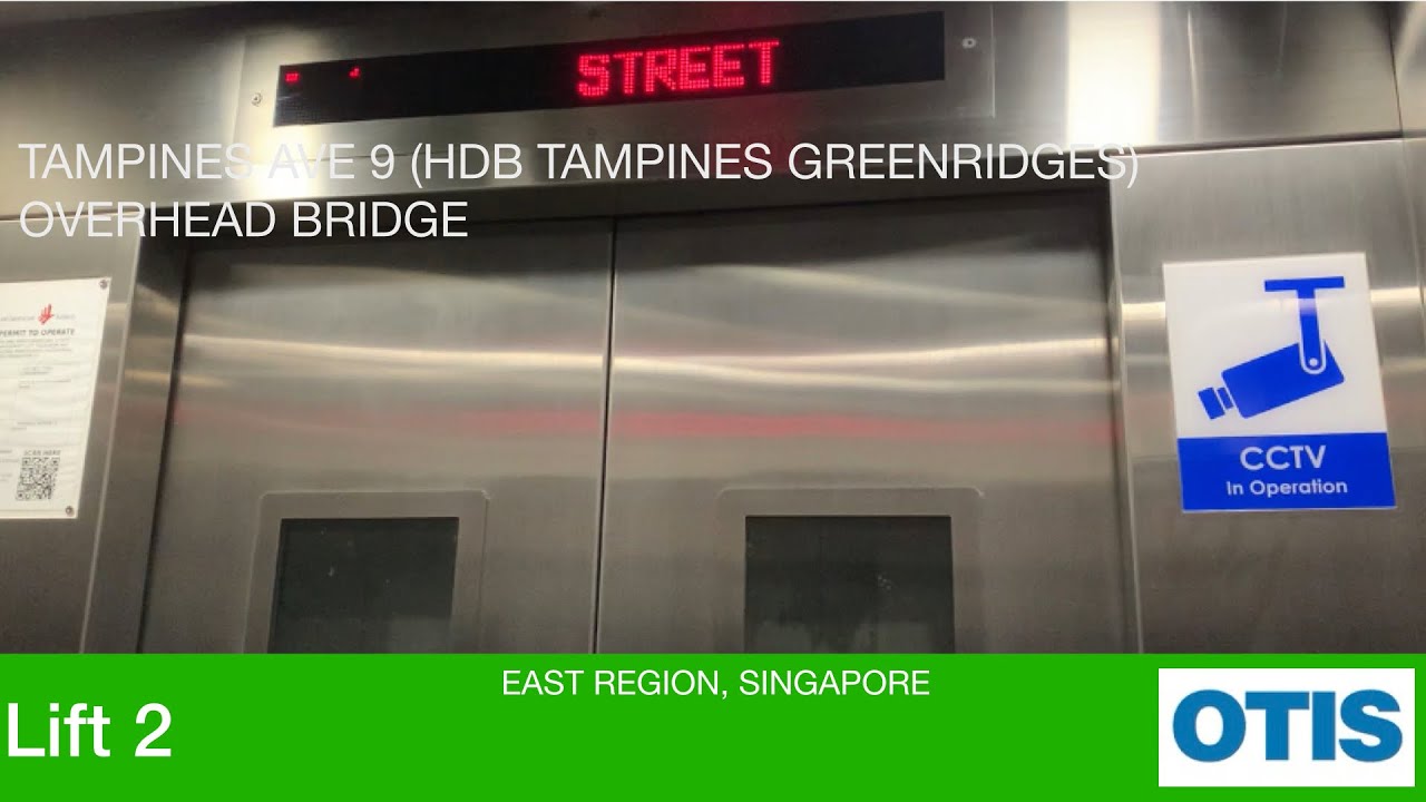 HDB Tampines GreenRidges (Overhead Bridge) || Otis Elevator (Lift 2 ...