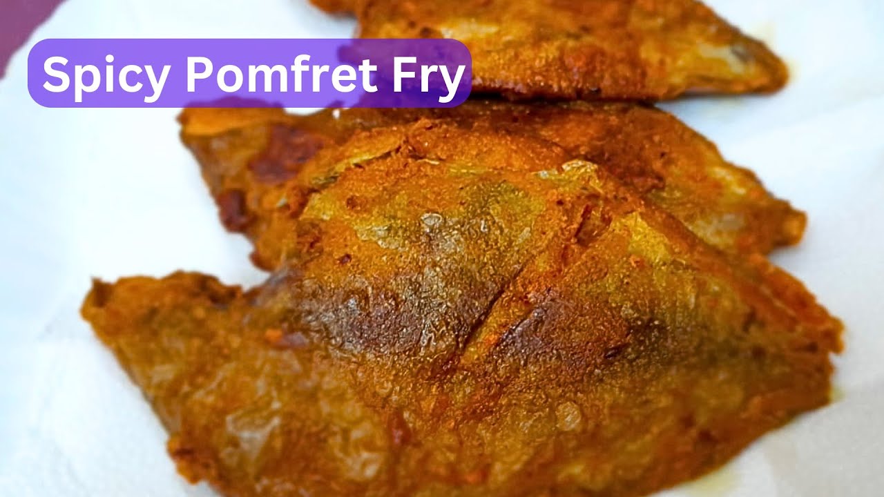 Spicy Pomfret Fry | Fish Fry Recipe By FoodseasonOne - YouTube