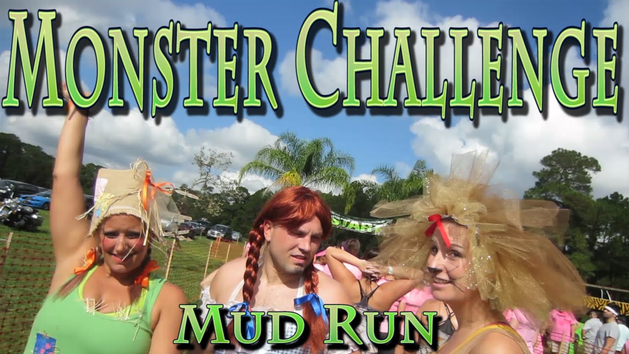 Monster Challenges Mud Run with Quadcopter - YouTube