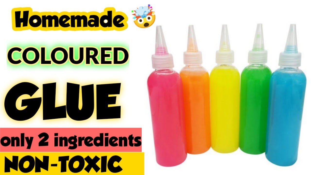 How to make coloured glue - YouTube