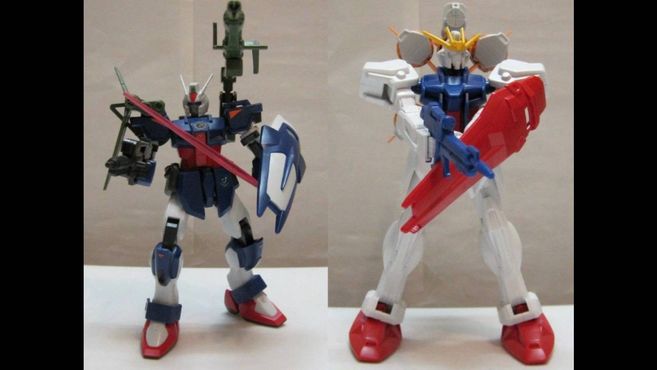 Launcher Dagger and Gunbarrel Strike Gundam Customs - YouTube