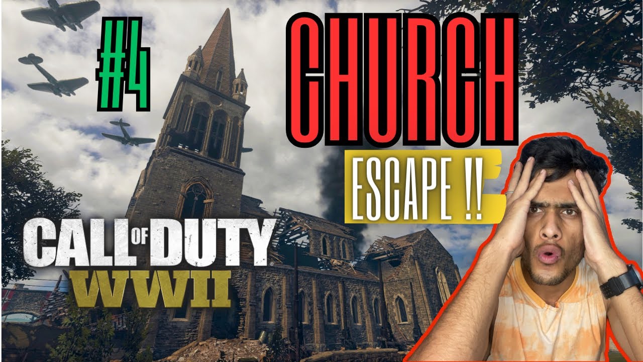 Cod world war 2 ep 4 : one of the toughest level - the church escape ...