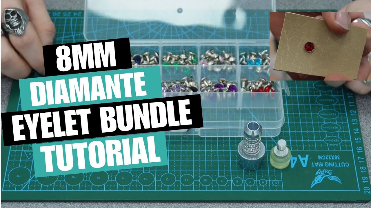 8mm Diamante RIvets Bundle Tutorial - YouTube