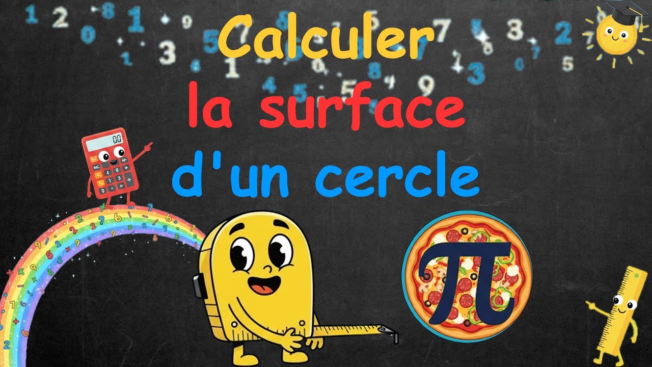 Comment calculer la surface d'un cercle (formule) - YouTube