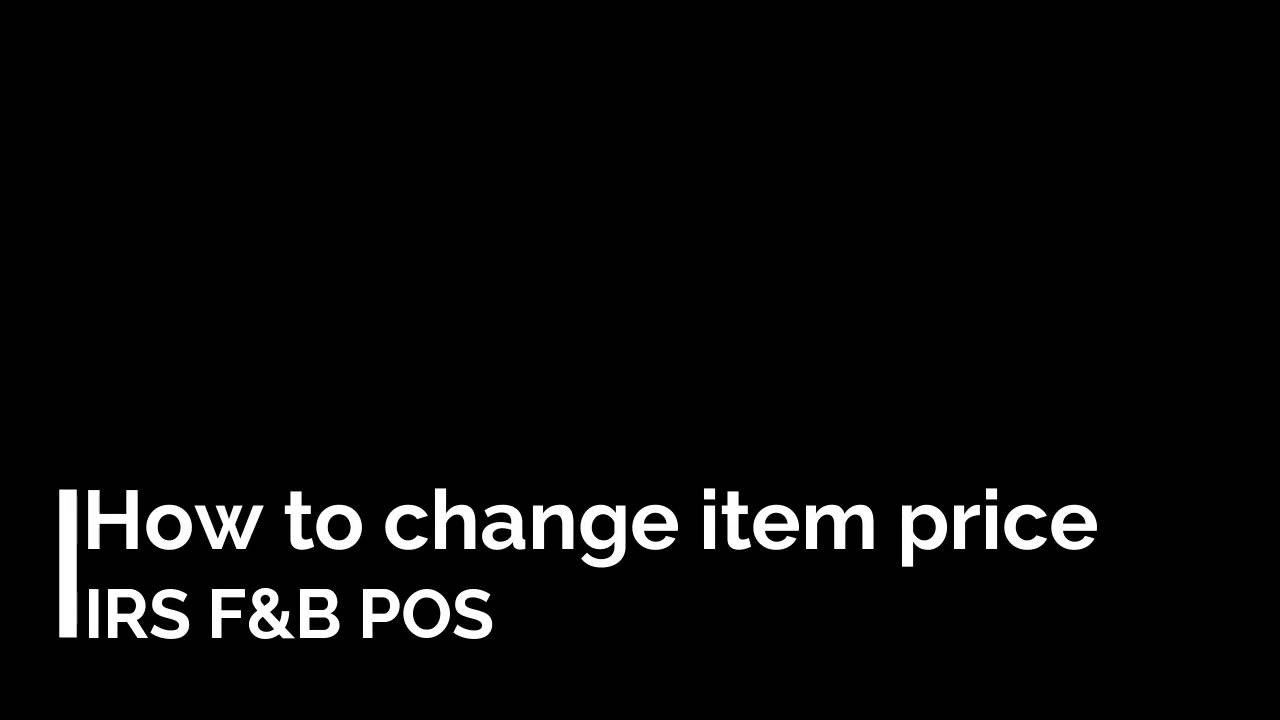 How To Change Item Price IRS F B YouTube how-to-change-item-price-irs-f-b-youtube