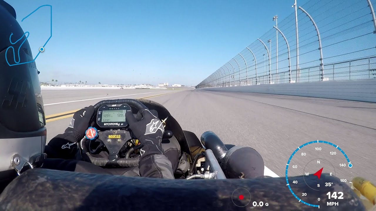 Daytona Kartweek 2021 Superkart 250 PVP 142 MPH with rear view! - YouTube