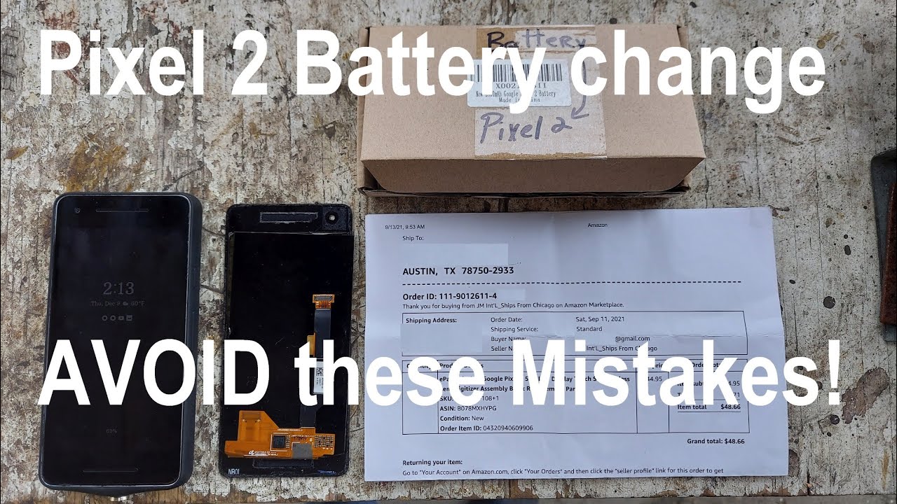 Pixel 2 Battery and Screen Replacement Tips - YouTube