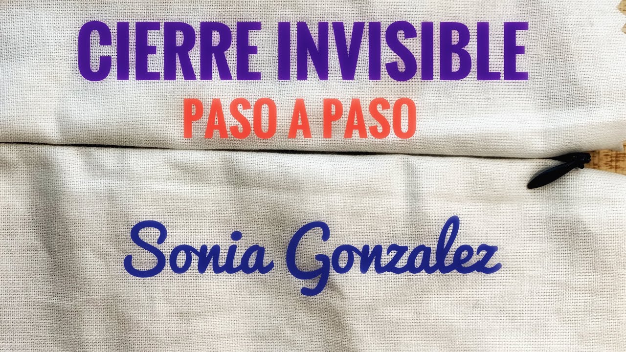 DIY # 59 COMO COSER UN CIERRE INVISIBLE//INVISIBLE ZIPPER - YouTube
