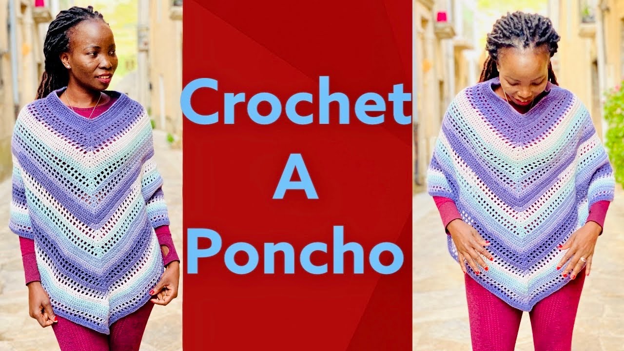 How To Crochet A Poncho | DIY Poncho | Easy Step by Step Tutorial # ...
