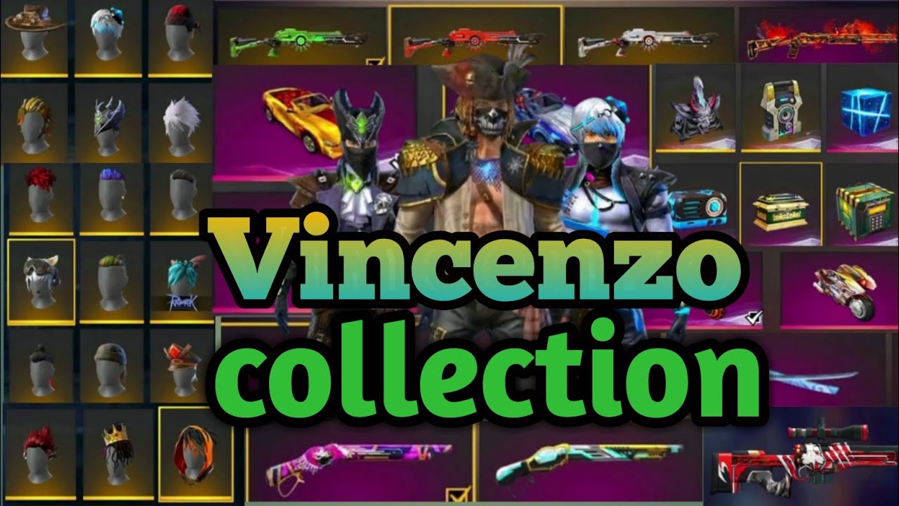 Vincenzo Full Collection Video||Free Fire Best Collection Of Mena ...