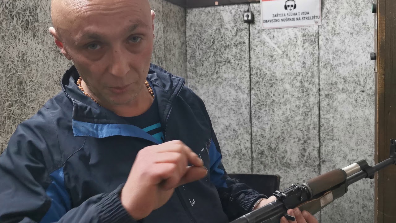 Automatska puska - zastava M70AB2 (poluautomat) 2. Deo - YouTube