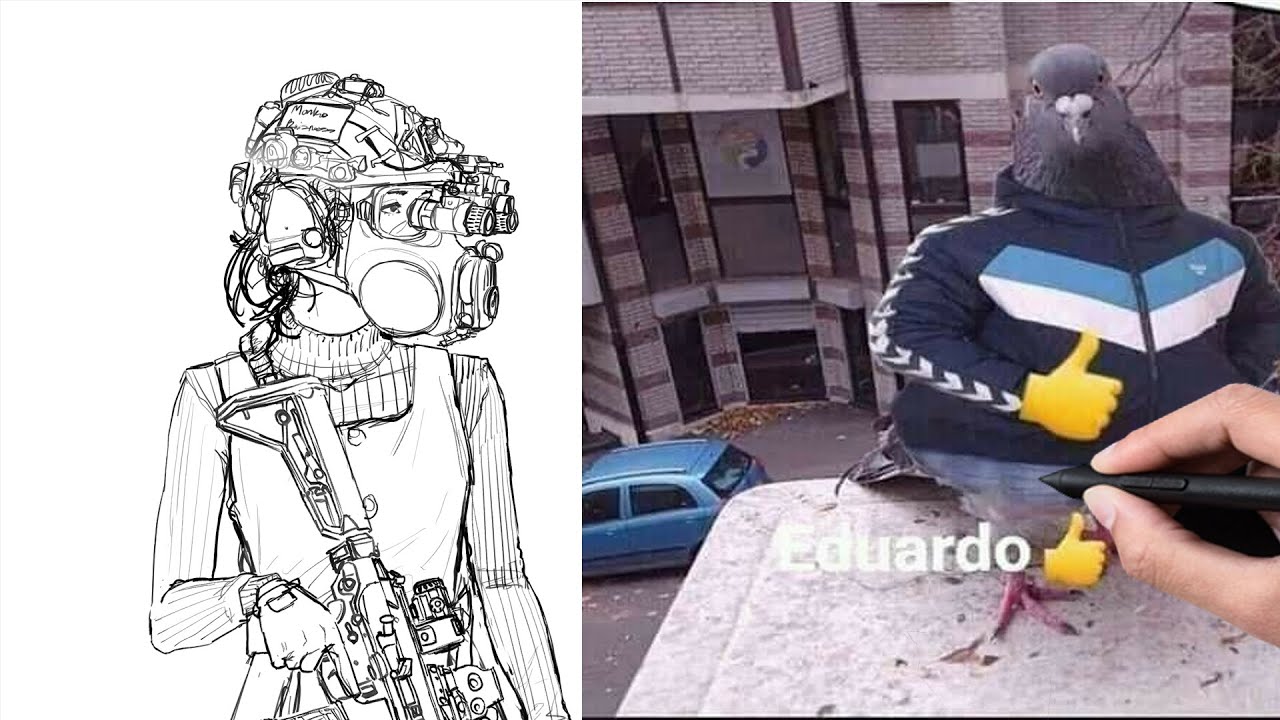 Lineart work and base color (pt 3) - YouTube