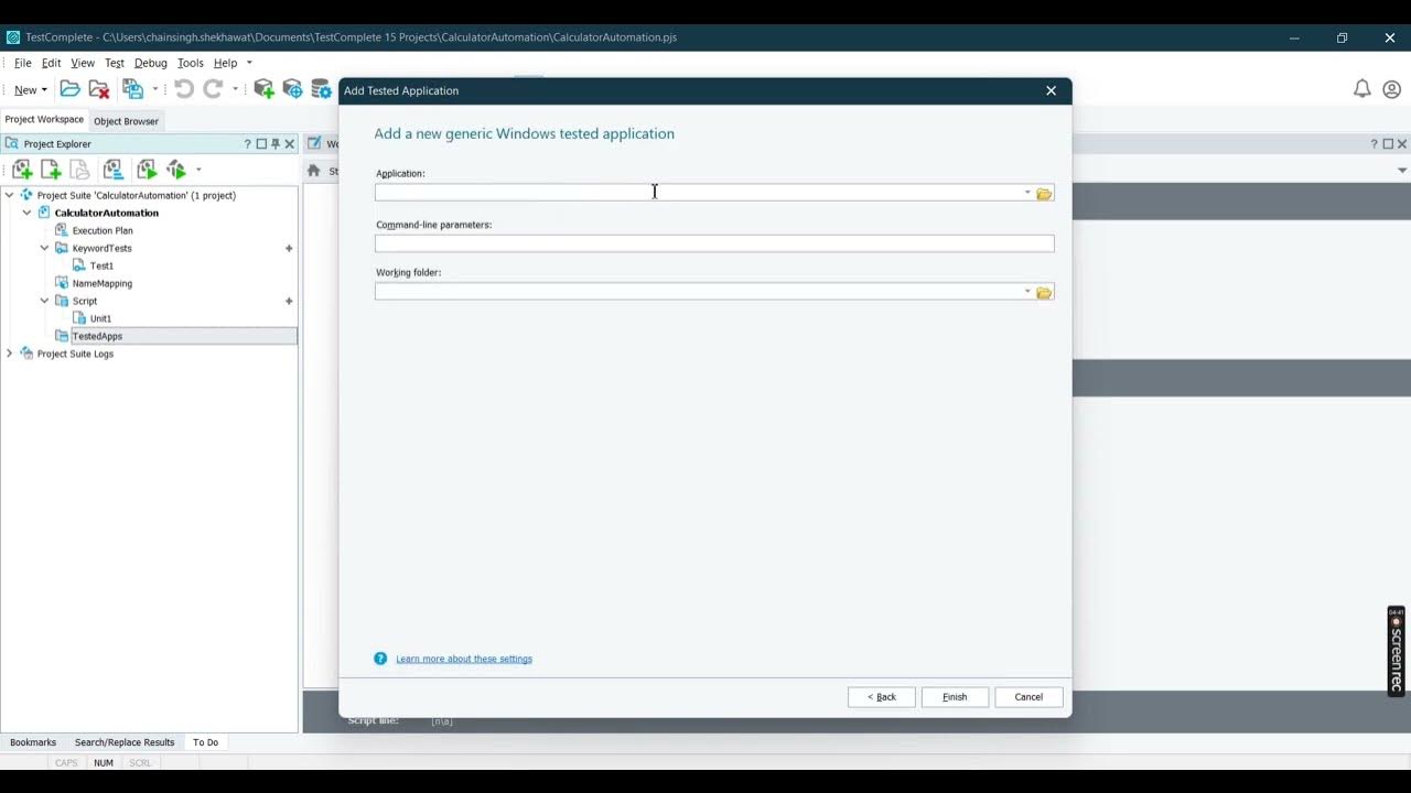 TestComplete Desktop Automation | Video #2: Automating a Desktop ...